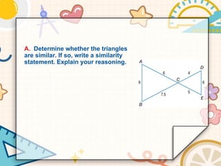 Geometry: Proportion and Similar Triangles | PPT