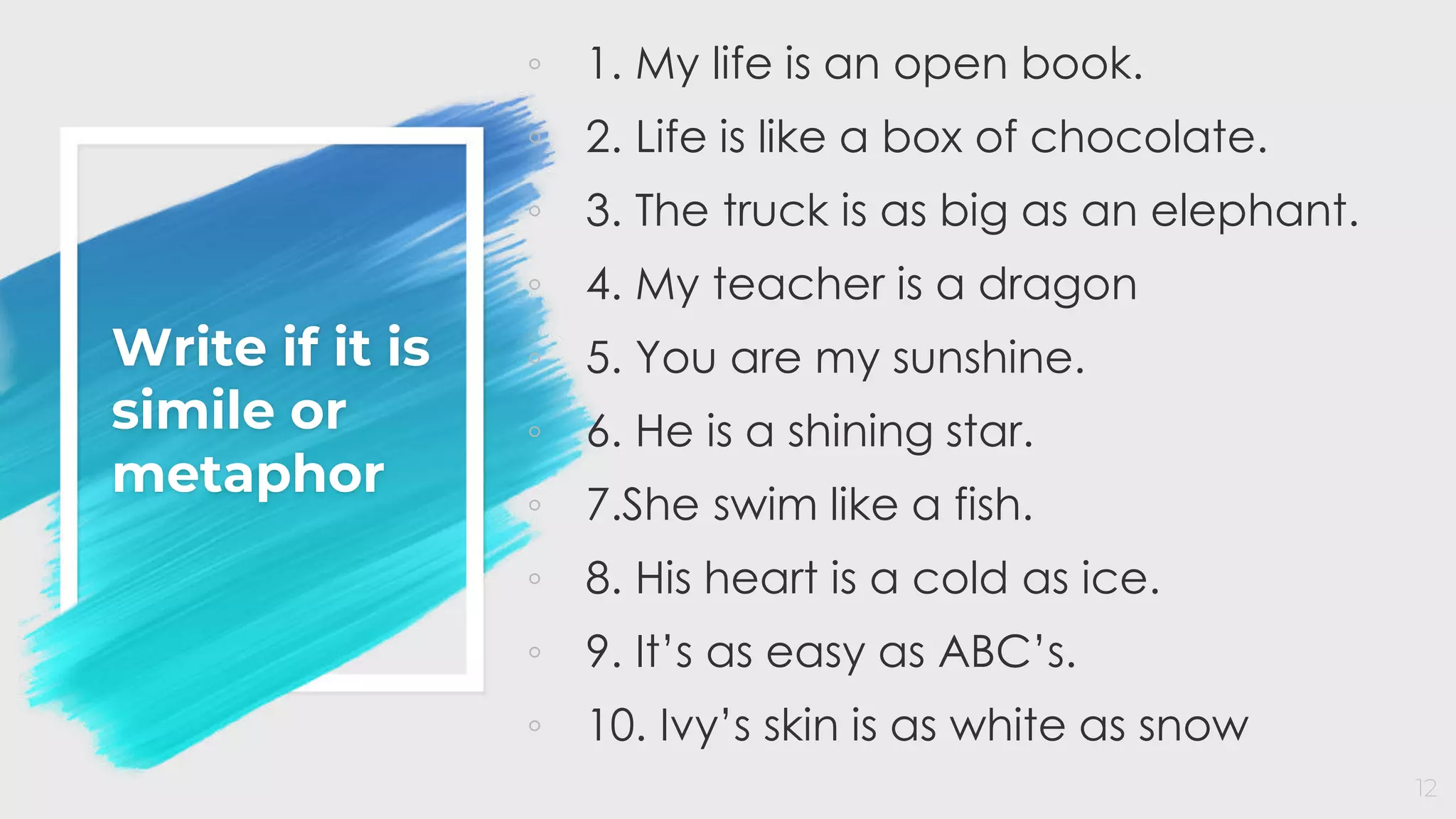 Simile and Metaphor | PPT