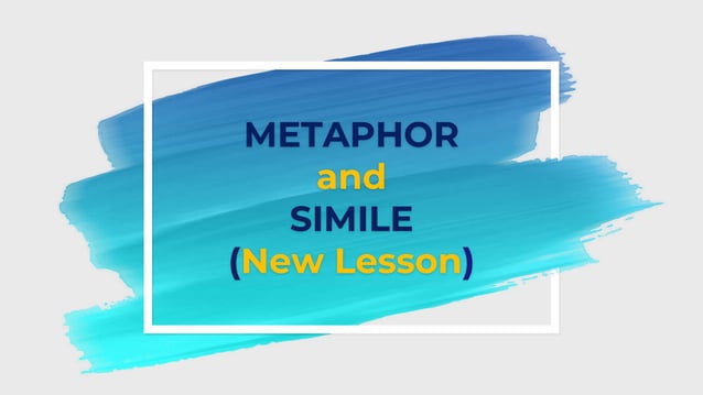 Simile and Metaphor | PPT