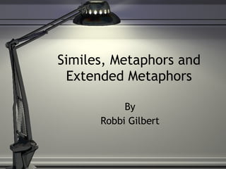 Simile and metaphors | PPT | Poetry | Books and Literature