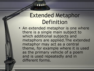 Extended Metaphor Examples