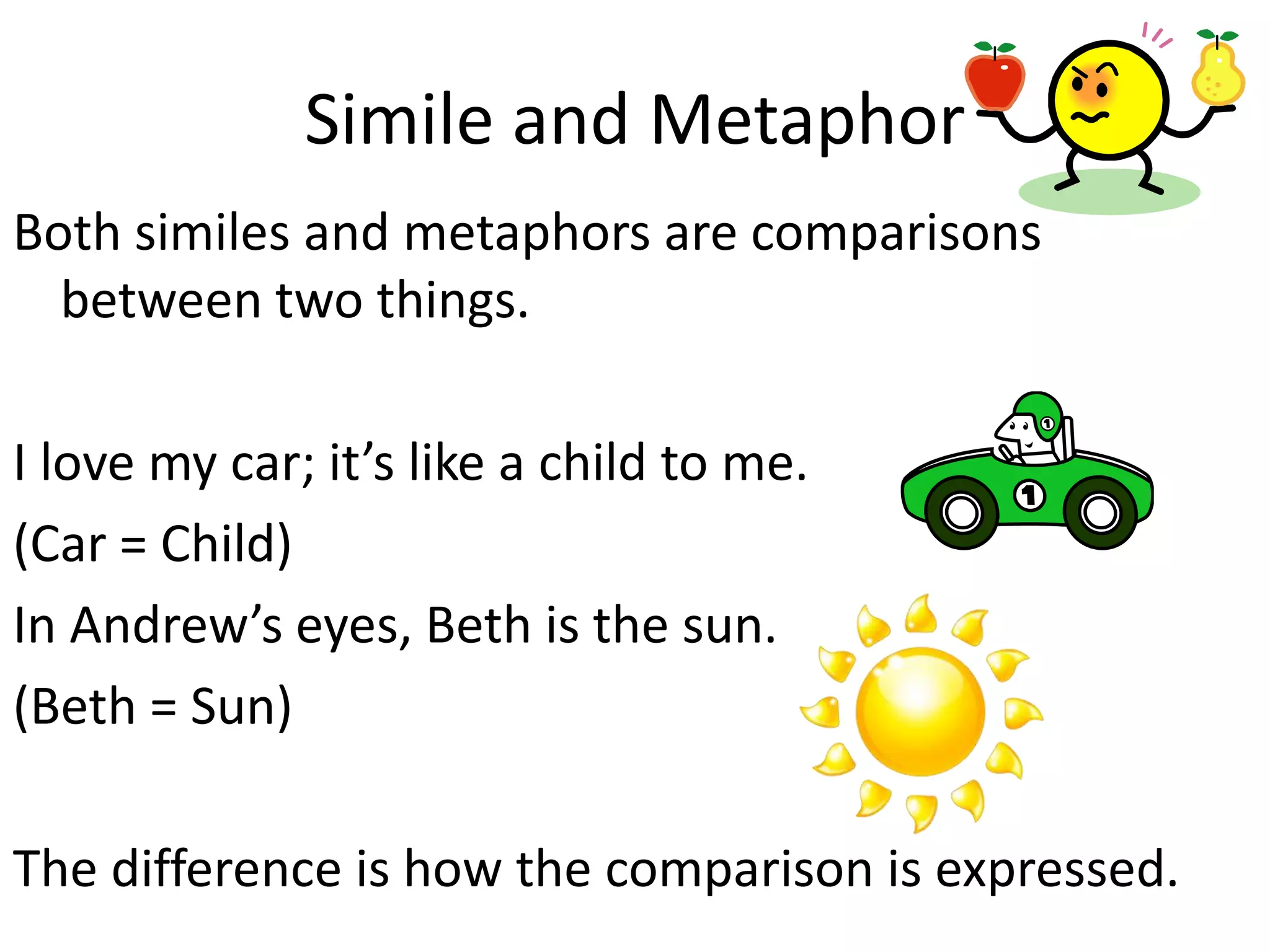 Simile and metaphor | PPTX