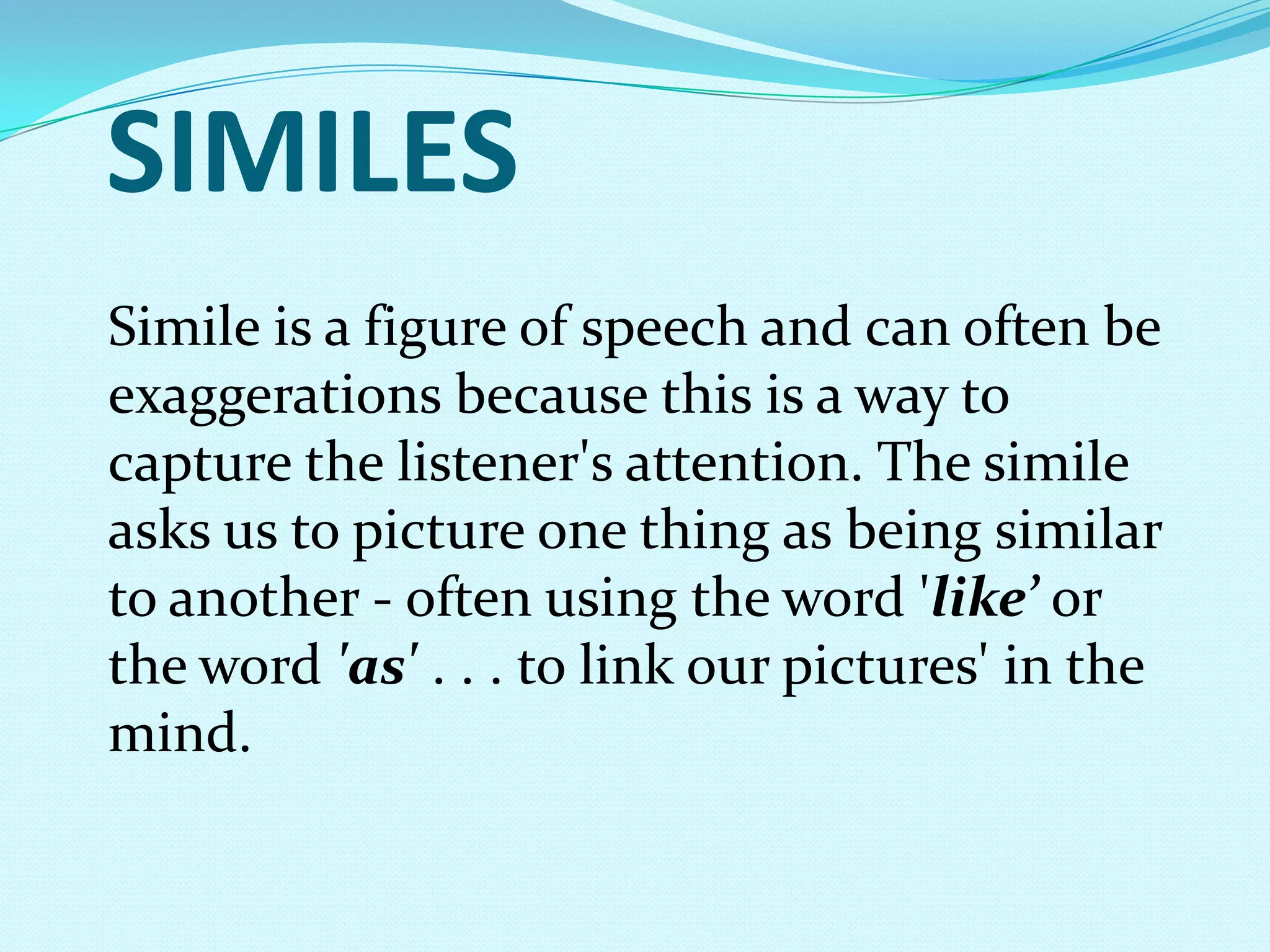 Simile and metaphor | PPTX