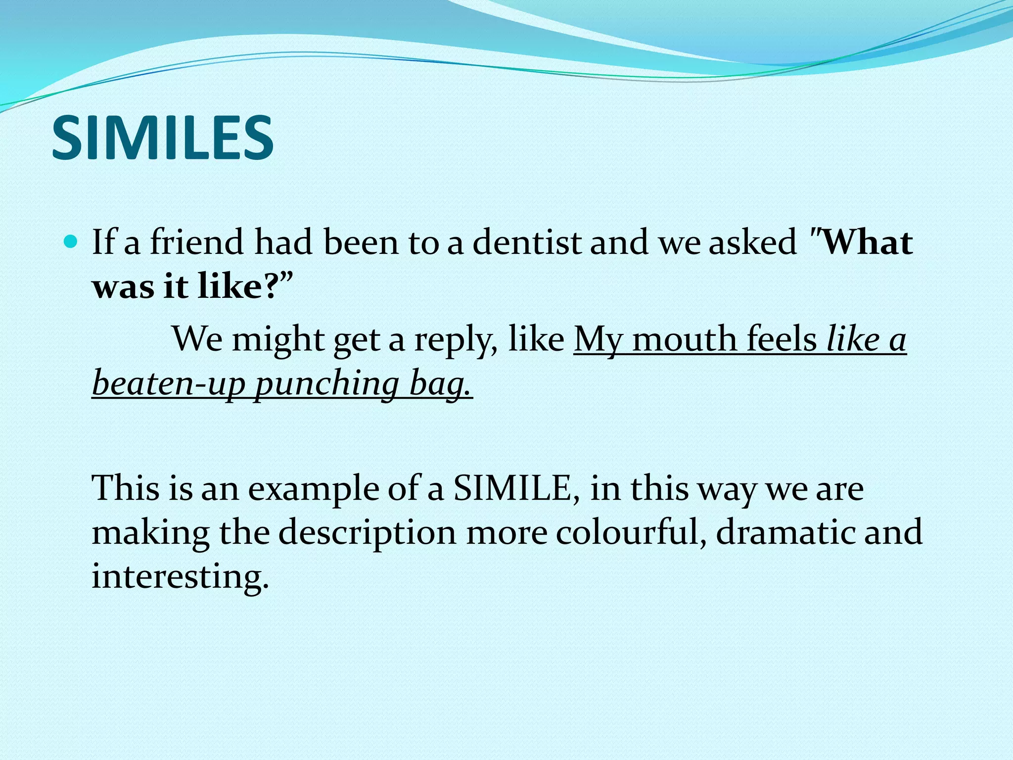 Simile and metaphor | PPTX