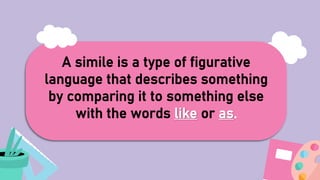 Simile and metaphor lesson | PPTX