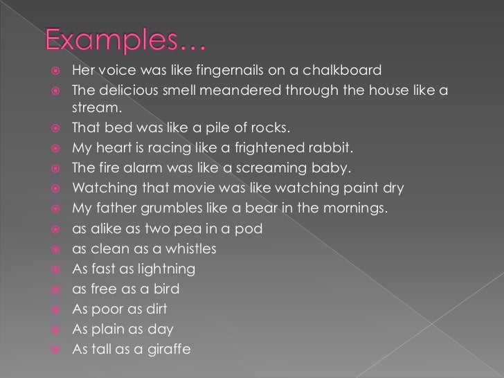 Similes