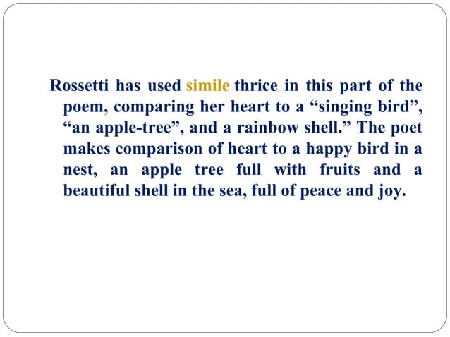 Simile, metaphor, alliteration, assonance, speaker and personification ...