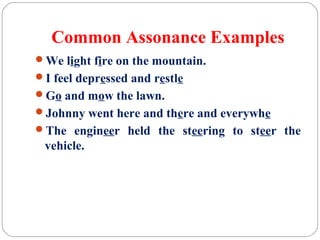 Assonance Examples