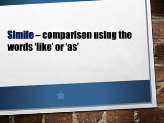 Simile metaphor personification | PPTX