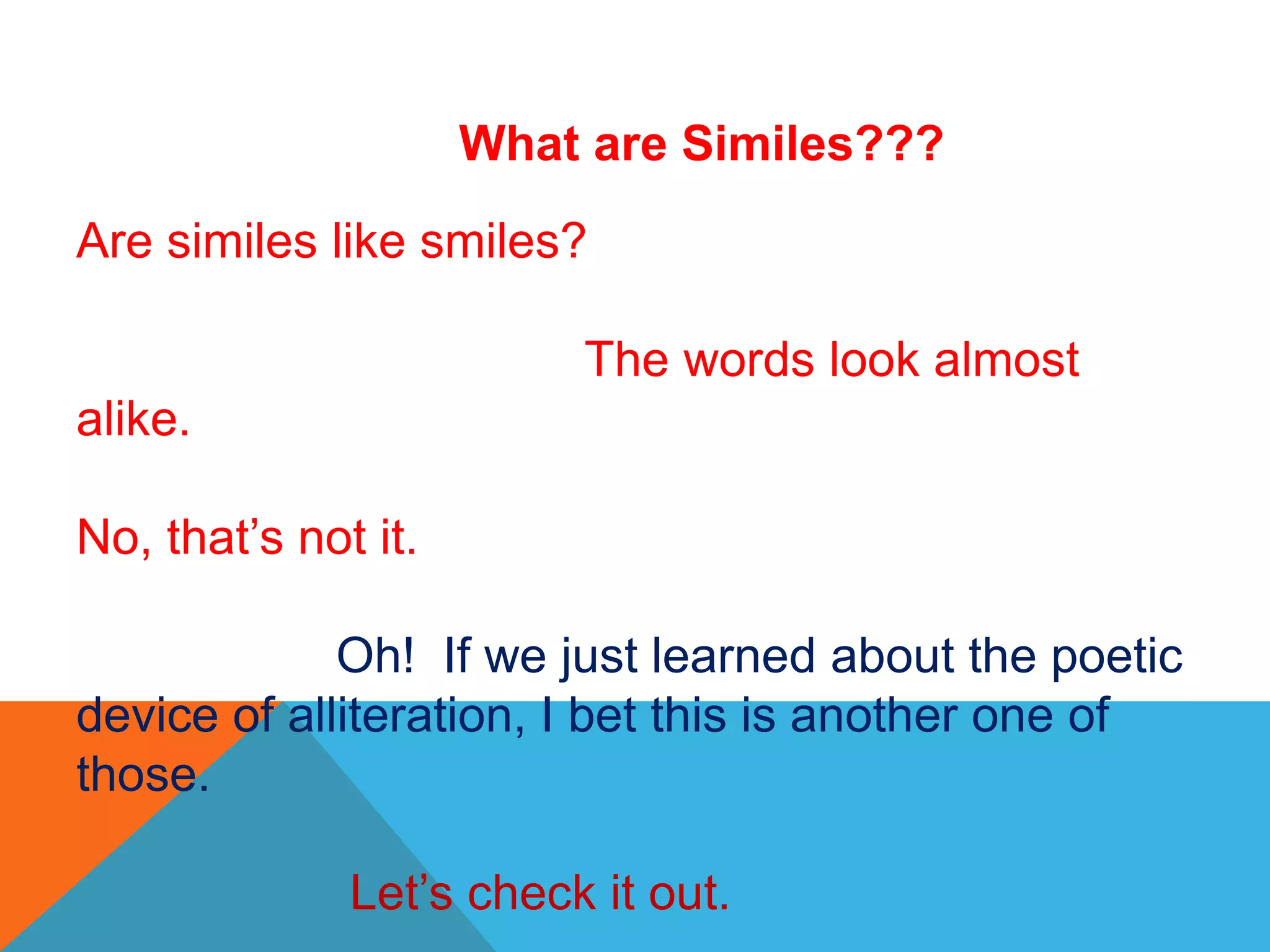 Simile presentation | PPTX