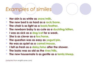 Figures of speech: Similes | PPT