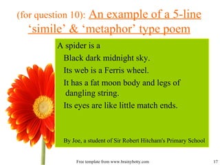 Introduction to Similes And Metaphors | PPT