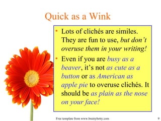 Introduction to Similes And Metaphors | PPT