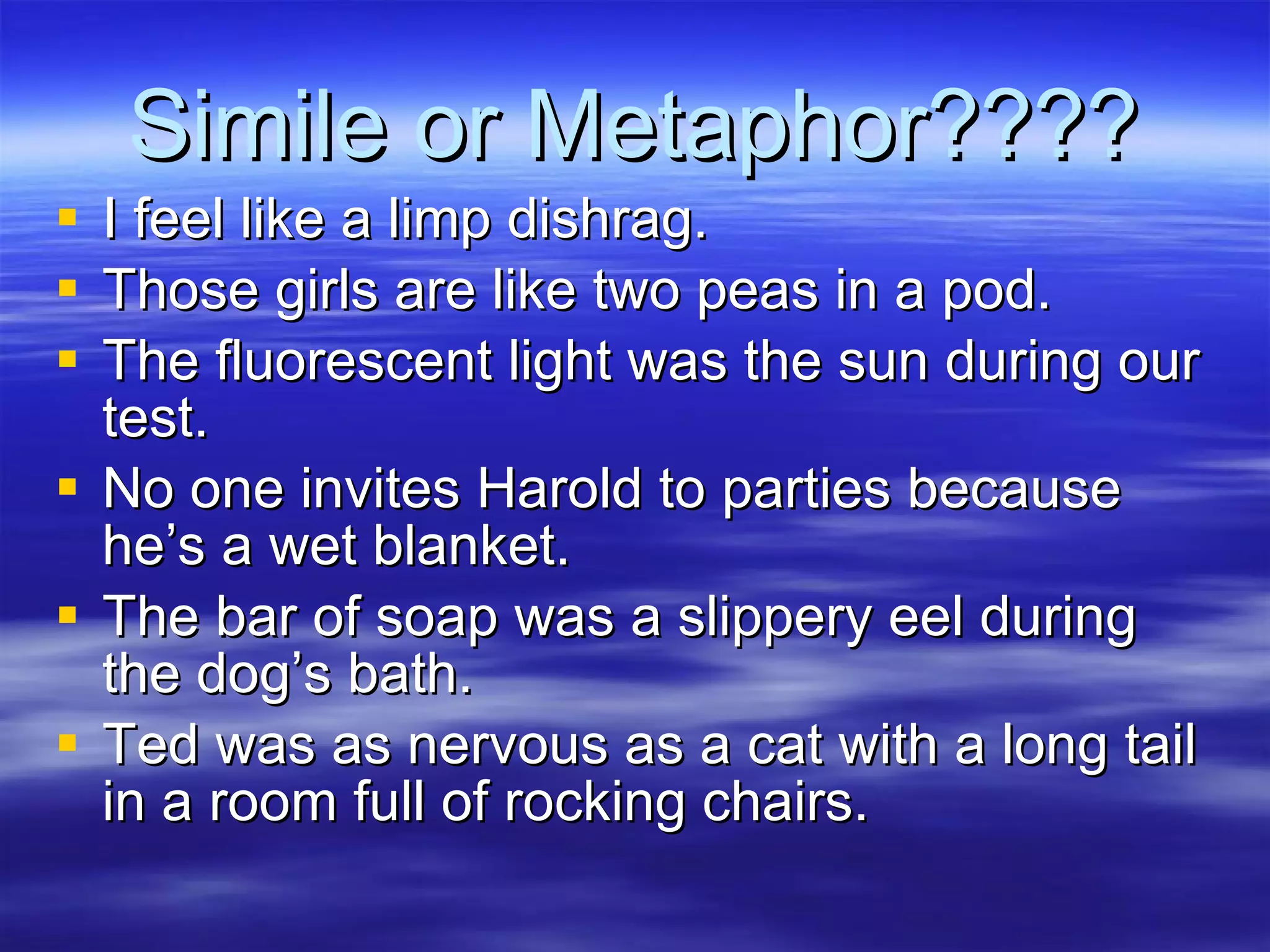 Similes and metaphors | PPT