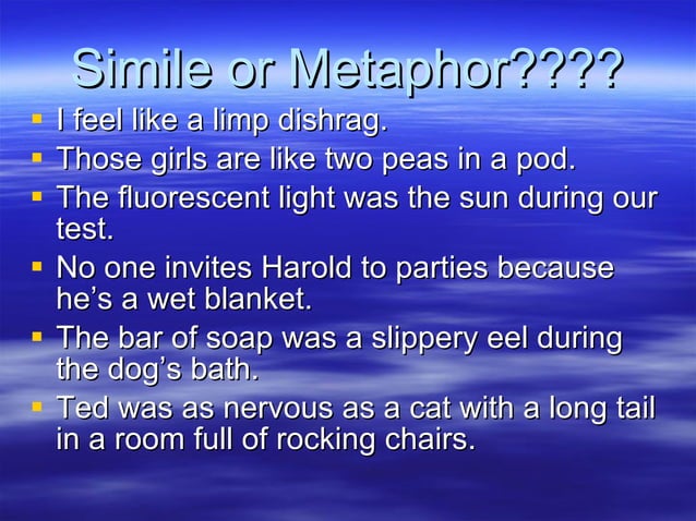 Similes and metaphors | PPT