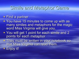 Similes and metaphors | PPT