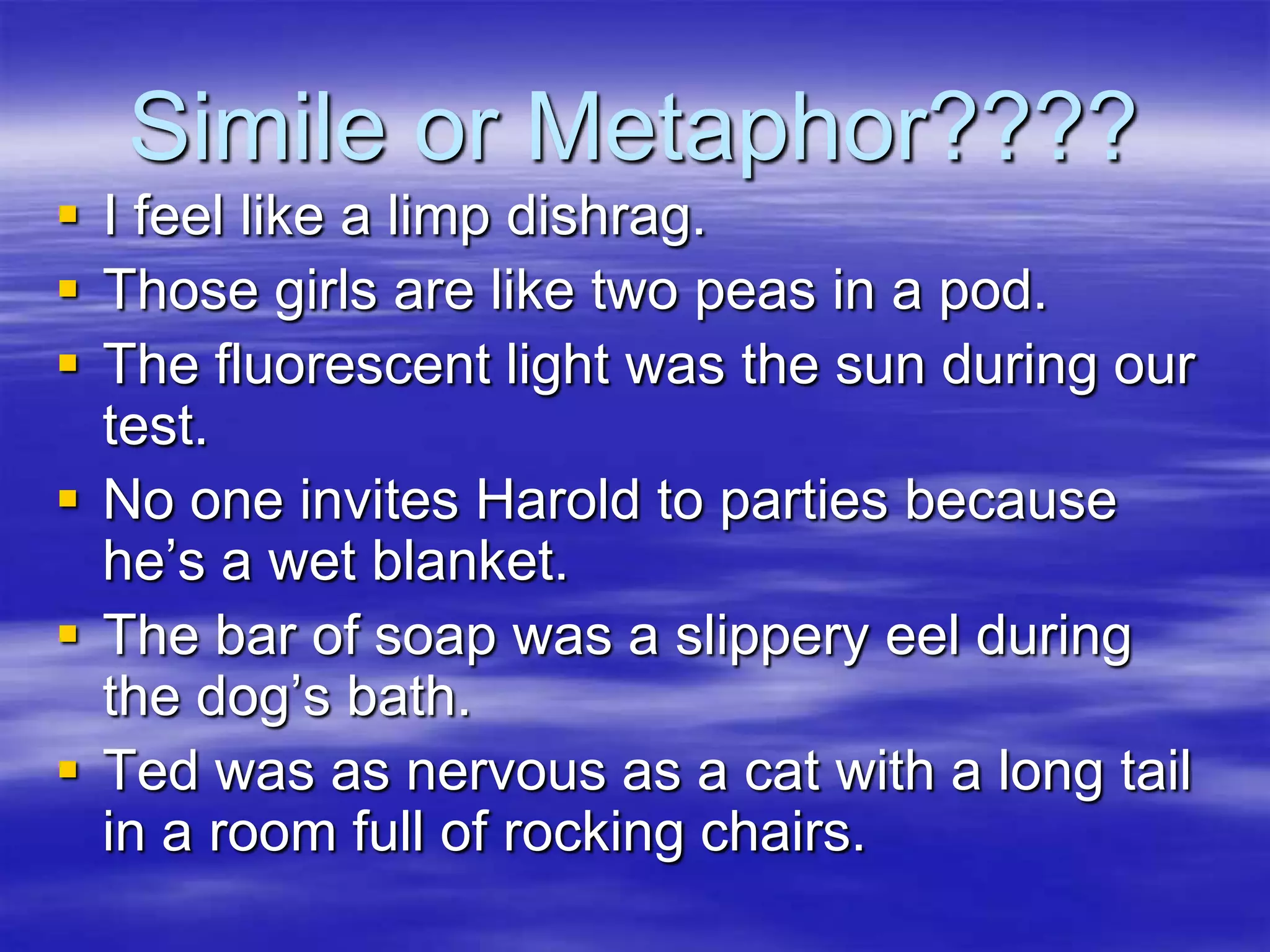 Similes and metaphors | PPSX | Poetry | Books and Literature