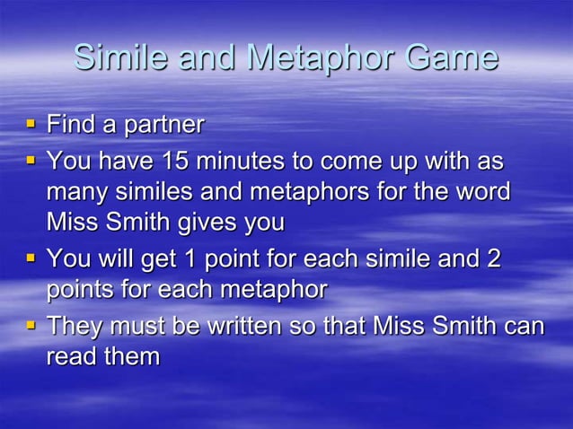 Similes and metaphors | PPSX | Poetry | Books and Literature