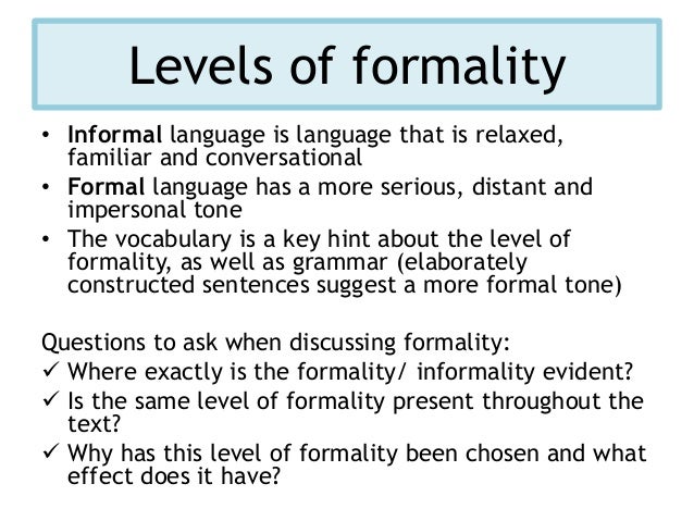 English Language Terminology - Advanced Features