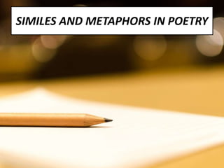 Similes and Metaphors | PPT