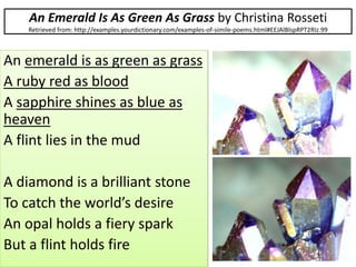 Similes and Metaphors | PPT