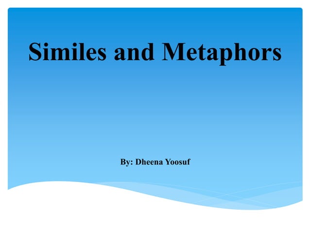 Similes and metaphors | PPT