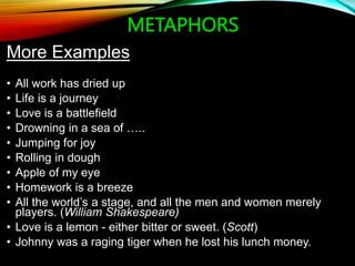 Similes and Metaphors with examples from "Crow Country" | PPT