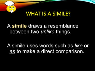 Similes and Metaphors with examples from "Crow Country" | PPT