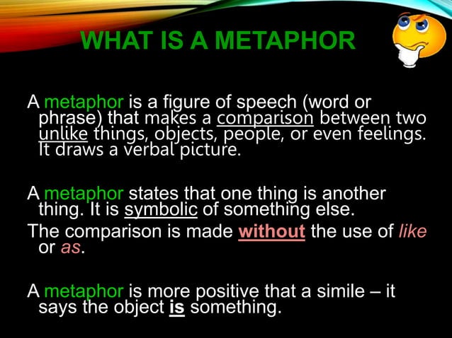 Similes and Metaphors with examples from "Crow Country" | PPT