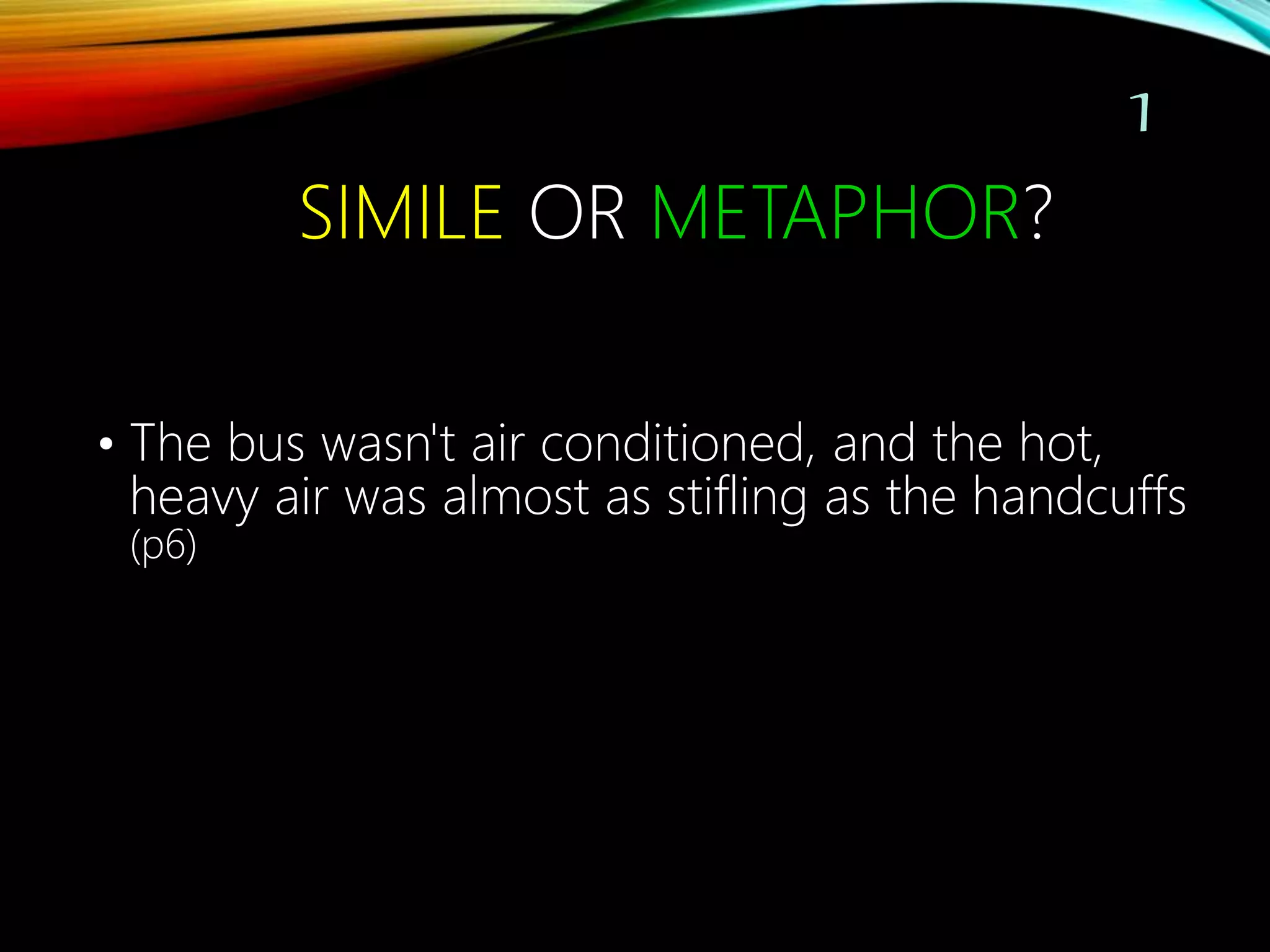 Similes and metaphors in Holes | PPT