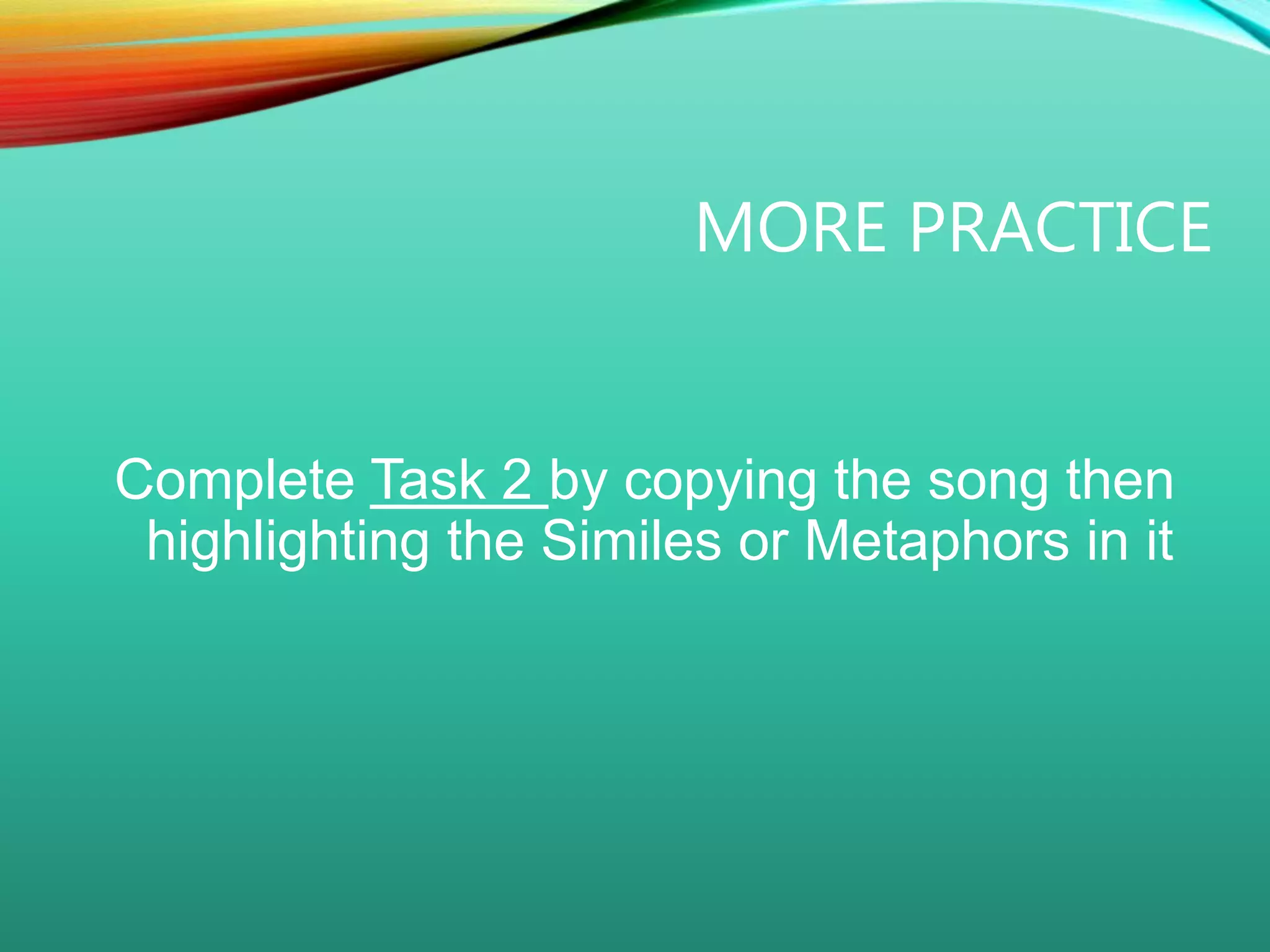Similes and metaphors in Holes | PPT