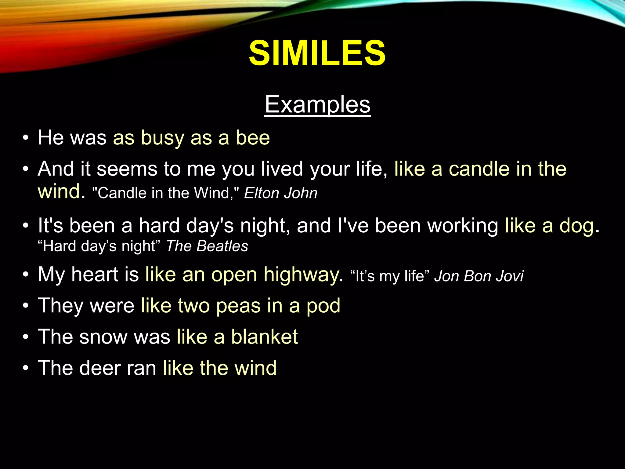 Similes and metaphors in Holes | PPT