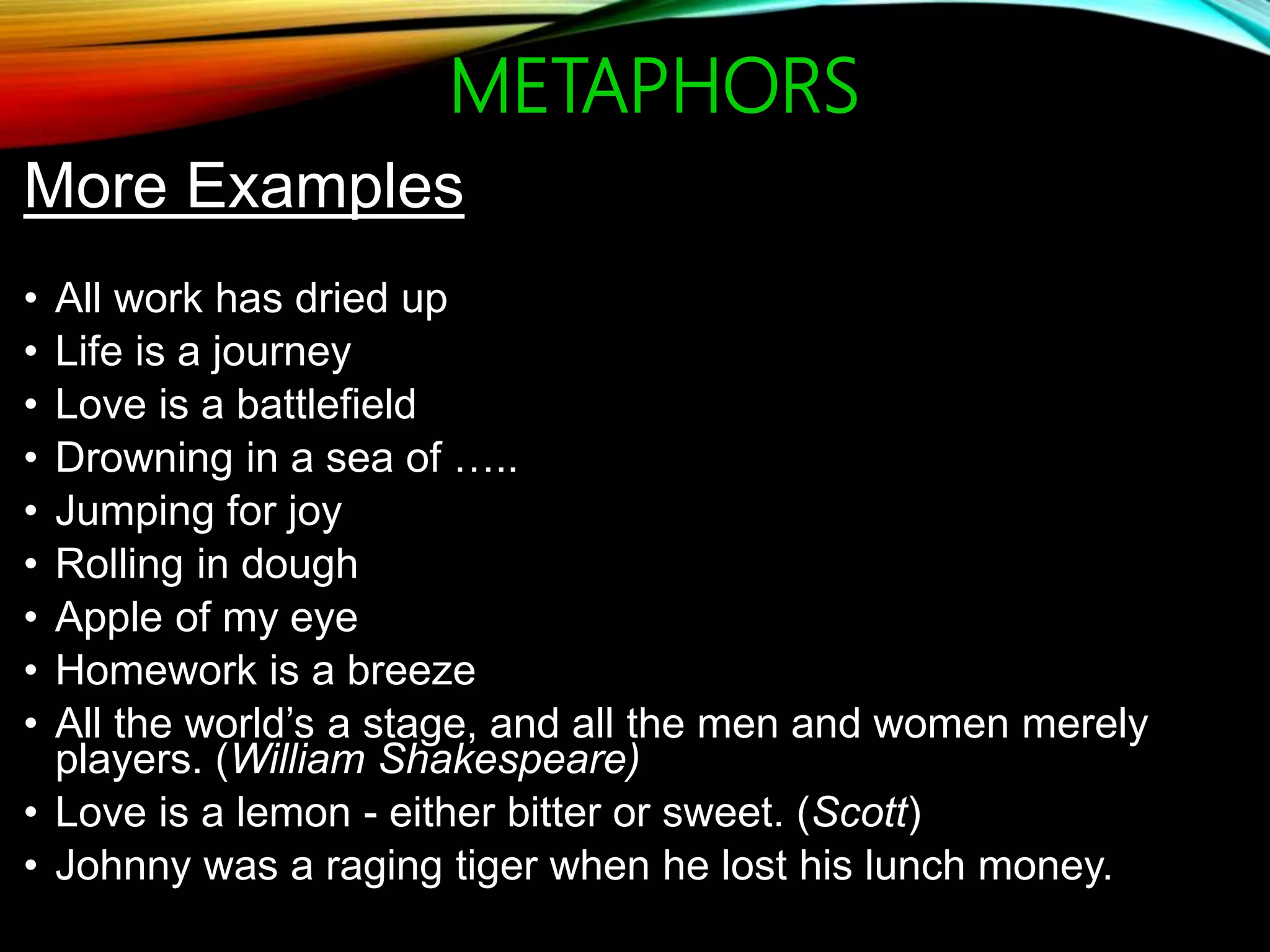 Similes and metaphors in Holes | PPT