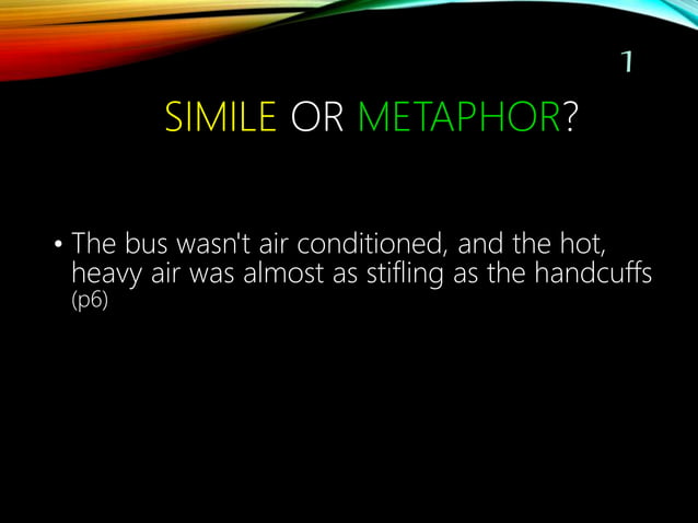 Similes and metaphors in Holes | PPT