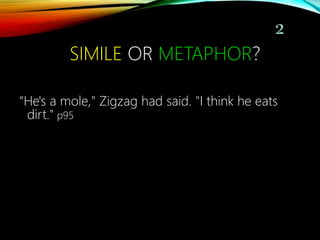 Similes and metaphors in Holes | PPT