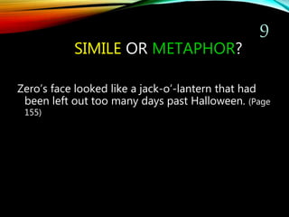 Similes and metaphors in Holes | PPT