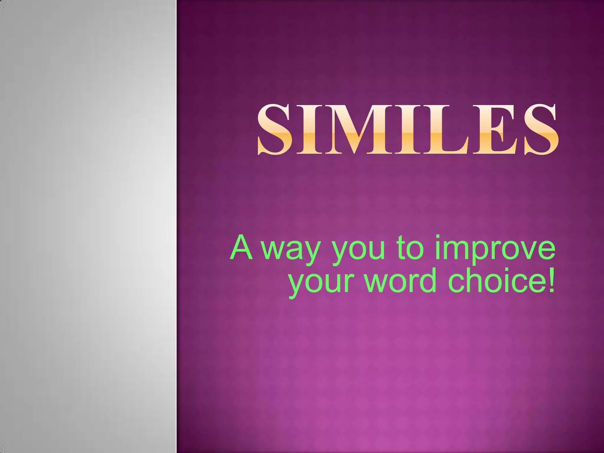 Similes | PPT
