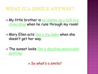 Similes | PPTX