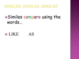 Similes | PPTX | Food & Drink