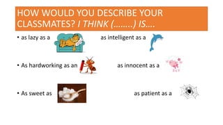 Similes for description | PPT