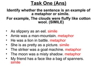 Similes metaphors | PPT