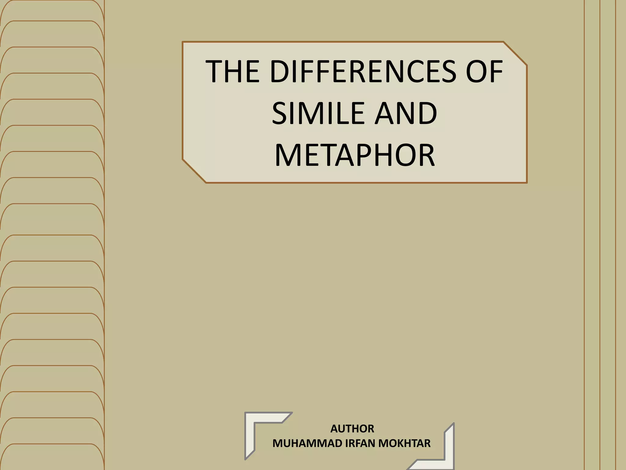 Simile vs. Metaphor | PPT