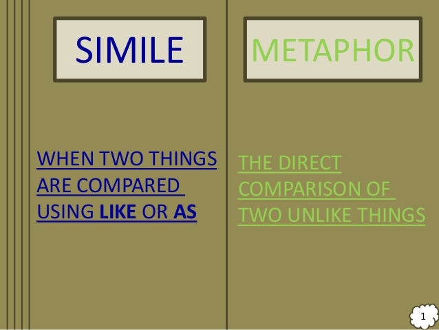 Metaphor Vs Simile With Images Metaphor Simile