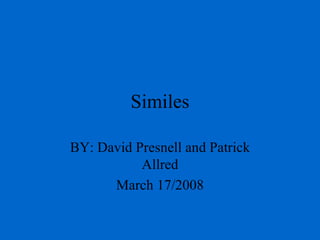 Similies | PPT