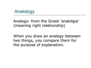 Analogy Definition