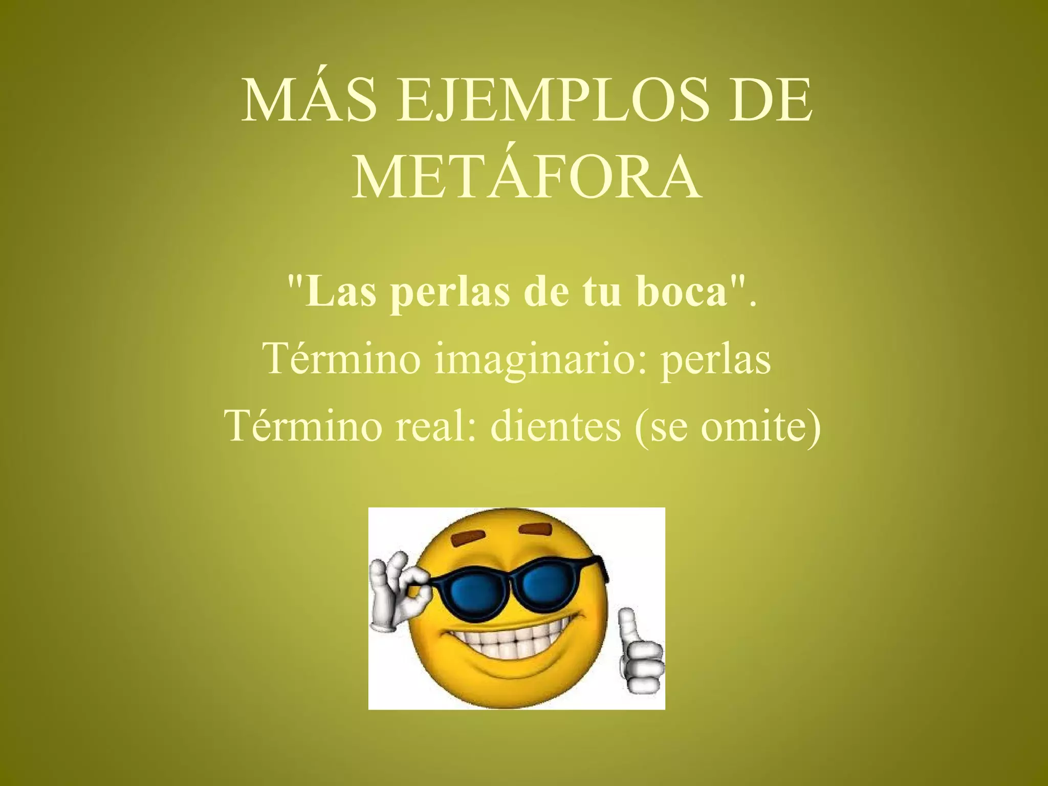 Simil, metafora y prosopopeya | PPT