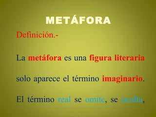 Simil, metafora y prosopopeya | PPT