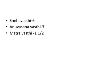 ANUVASANA VASTHI | PPTX