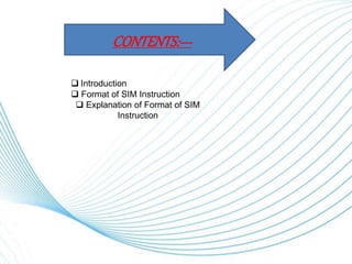 SIM Instruction use in 8085 microprocessor | PPTX