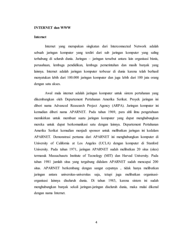 INTERNET DAN INFRASTRUKTUR BARU TEKNOLOGI INFORMASI | PDF